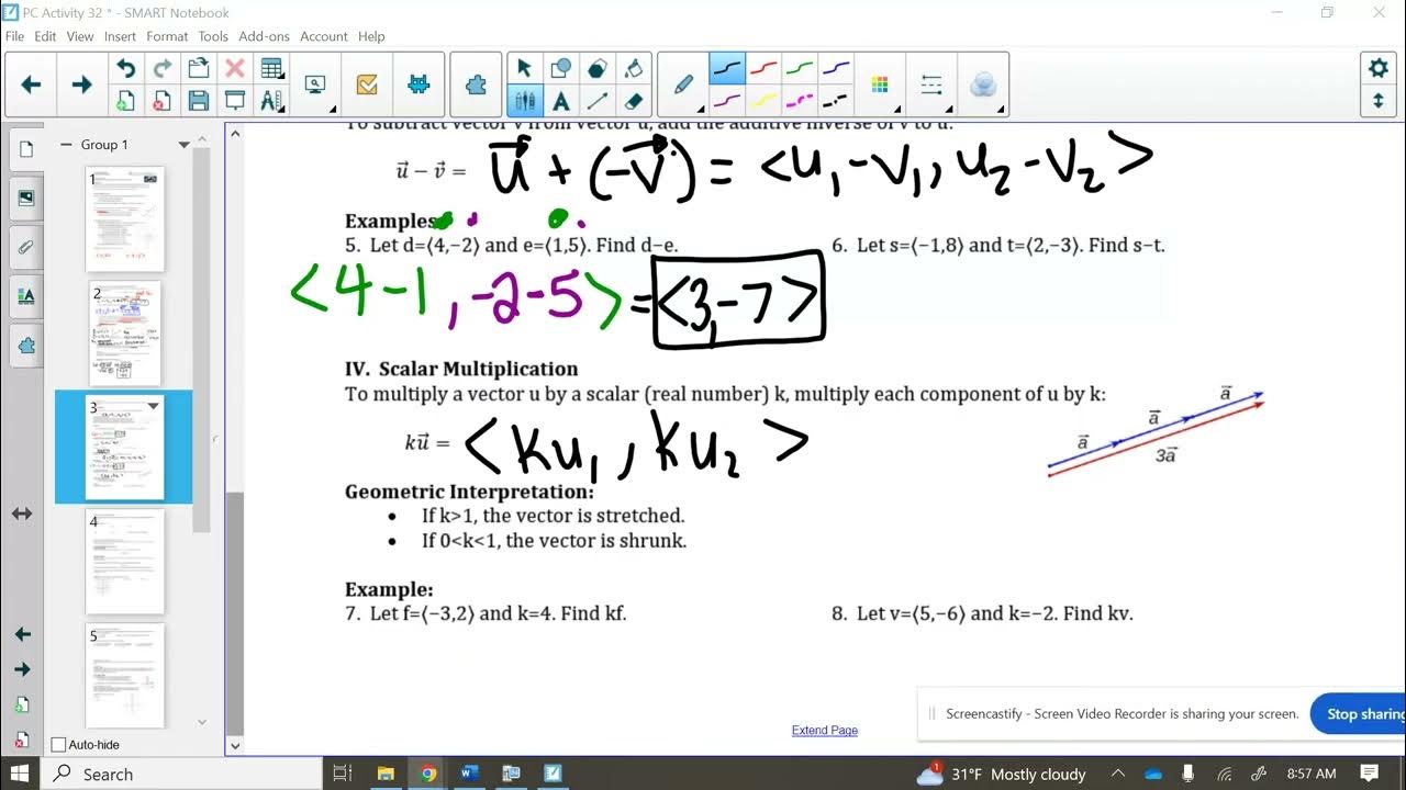 PC Activity 32 Pt. 2 - Vector Operations - YouTube