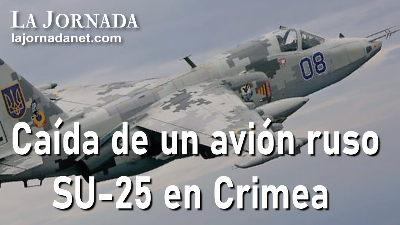 Momentos que cae un poderoso avión ruso SU-25 - YouTube