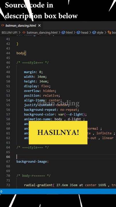 Batman Dance Animation Dengan Html Css Shorts Coding Codingtutorials Html Htmltutorial 6782