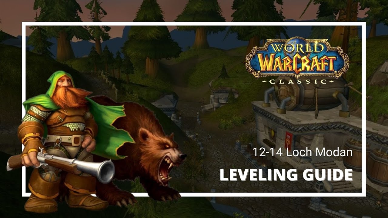 WoW Classic Alliance Leveling Guide 12-14 Loch Modan & Darkshore - YouTube