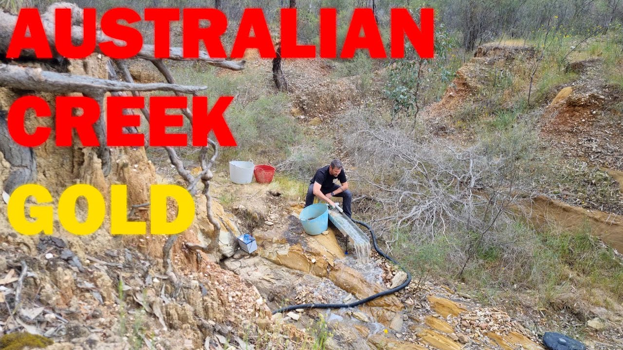 GOLD PROSPECTING AUSTRALIAN CREEK GOLD - YouTube