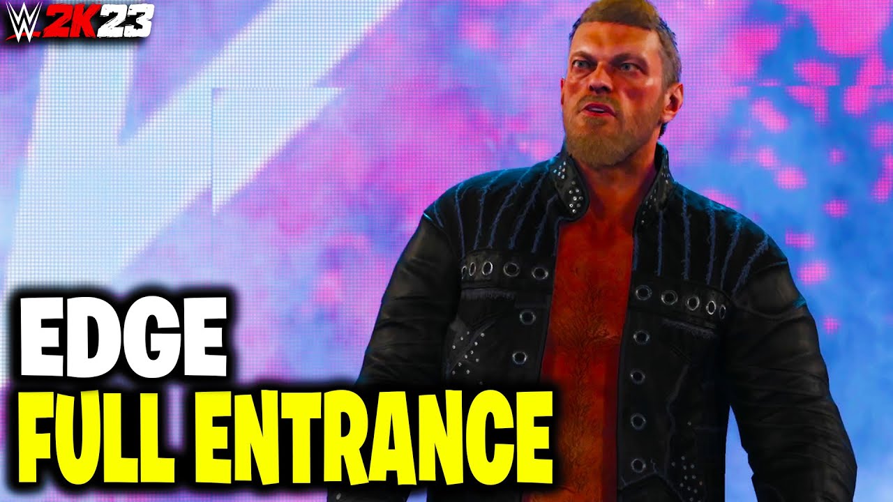 WWE 2K23 EDGE FULL ENTRANCE - YouTube