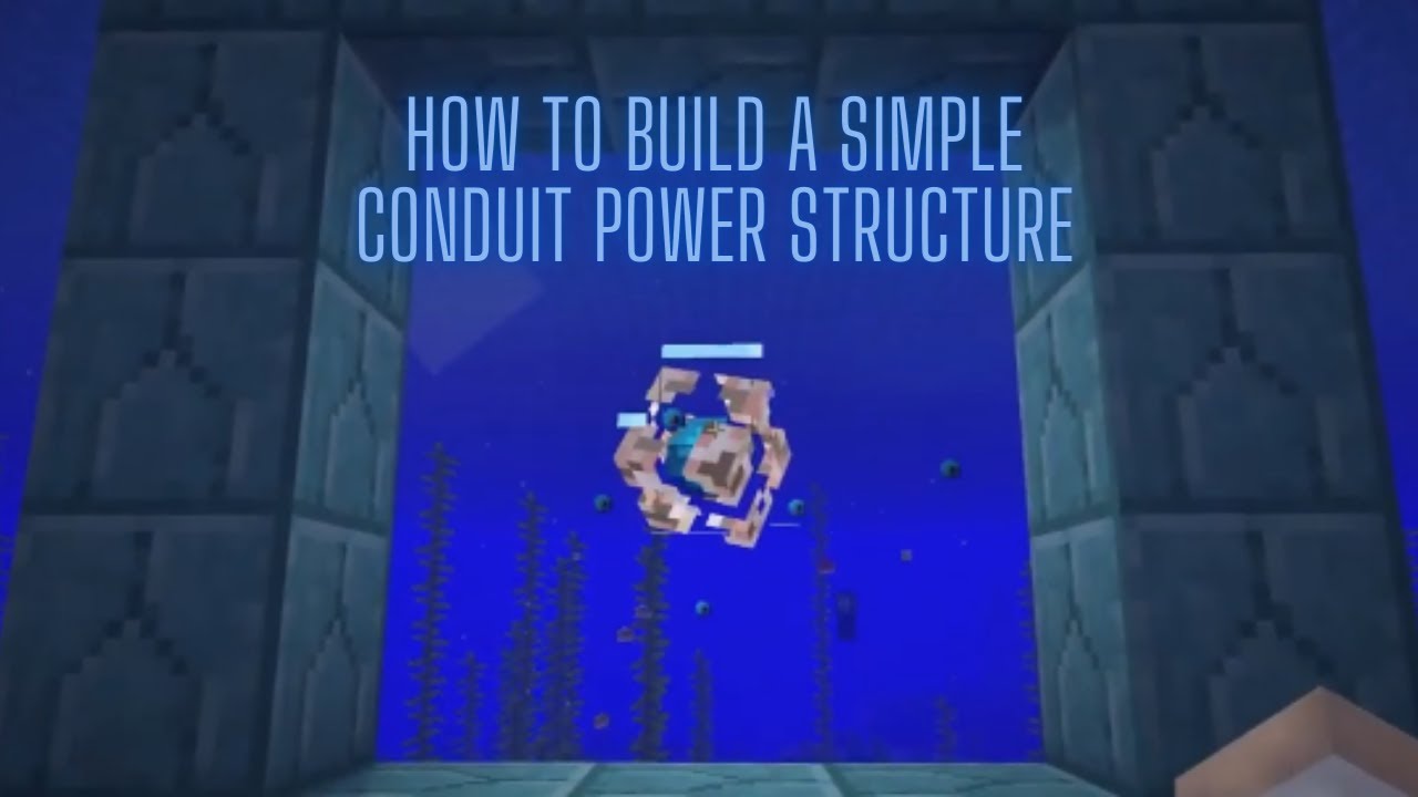 How to Build a simple Conduit power structure #minecraft - YouTube