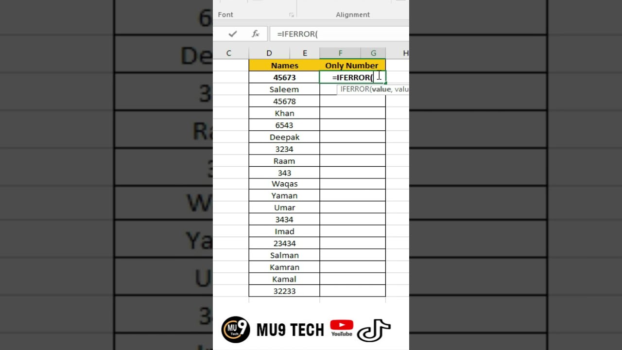Populate Only Number In Excel YouTube Populate Only Number In Excel YouTube