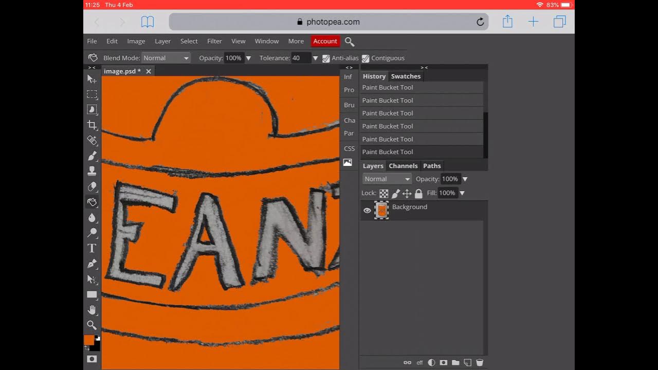 Photopea demo Pop Art Cans - YouTube