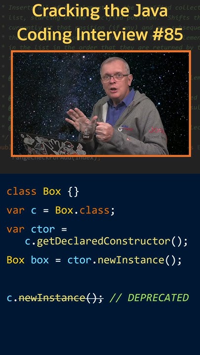 Creating an instance of a Class using the Reflection API? - Cracking the Java Coding Interview ...