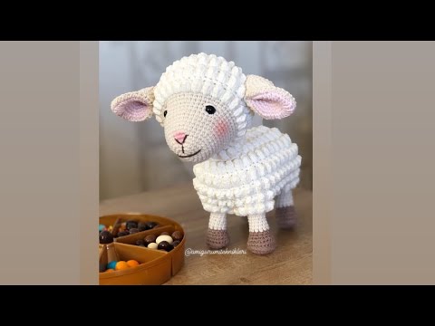 Amigurumi kuzu Gövde 10-11.sıralar