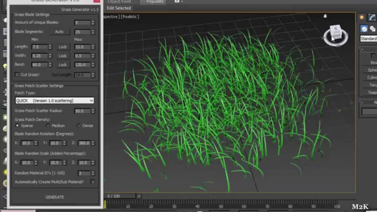 2- How to use Grass Generator - YouTube