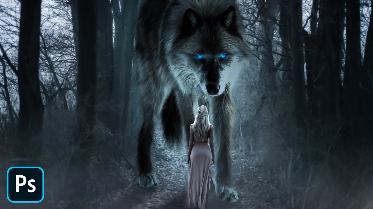 Giant Wolves Photo Manipulation Fantasy in Adobe Photoshop CC 2021 ...