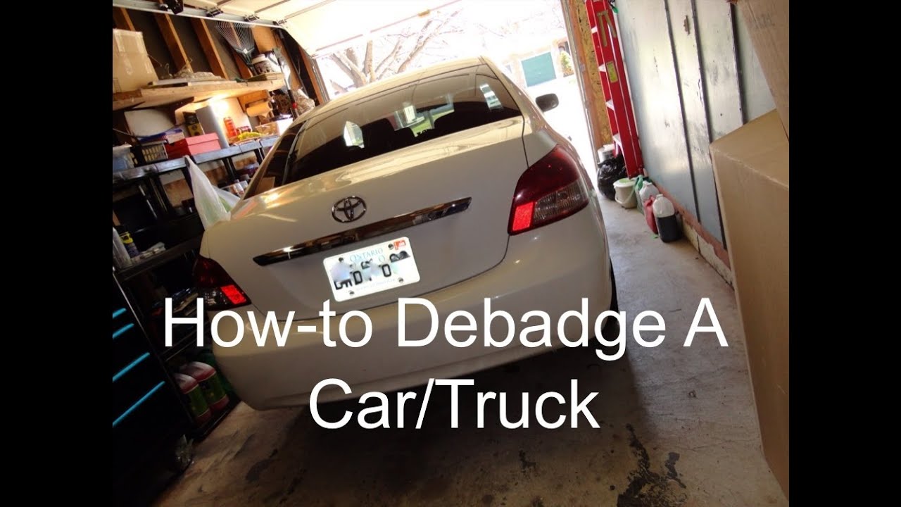 Debadging A Car or Truck (How-to/DIY) - YouTube