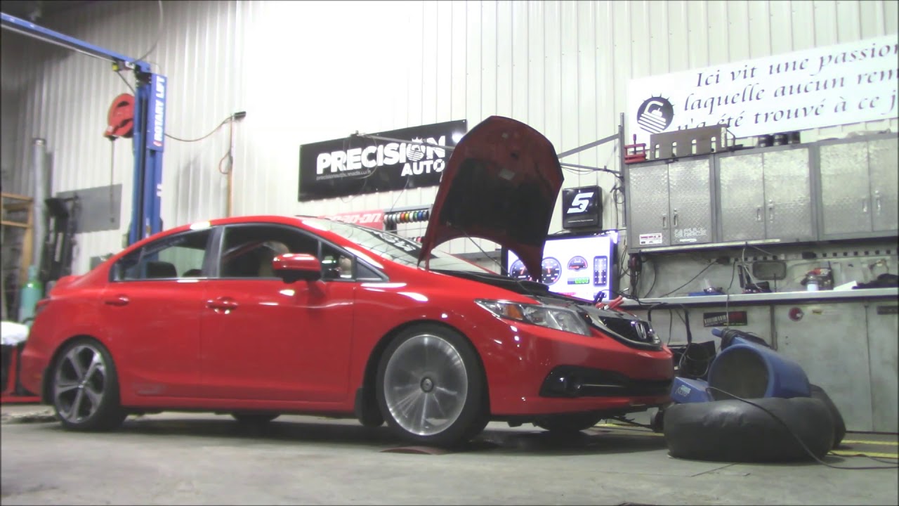 Precision Auto Canada Civic FB6 9th gen Dyno tuning 2019 - YouTube