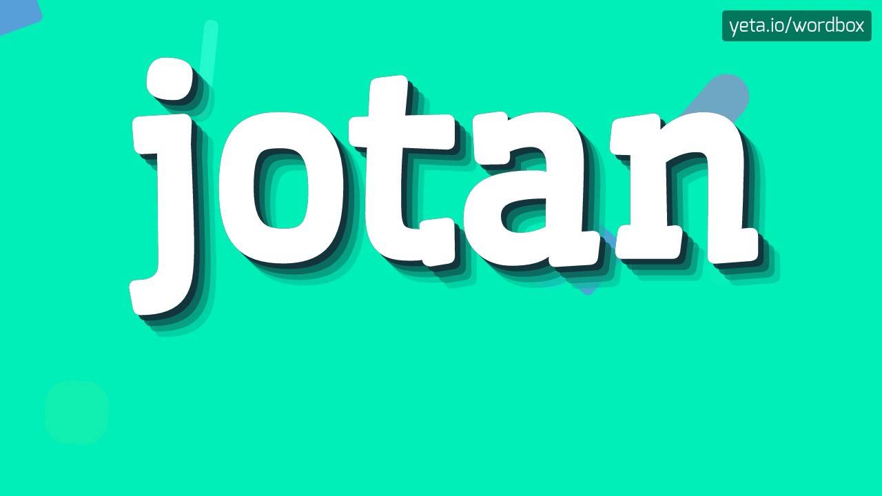 JOTAN - HOW TO PRONOUNCE IT!? - YouTube