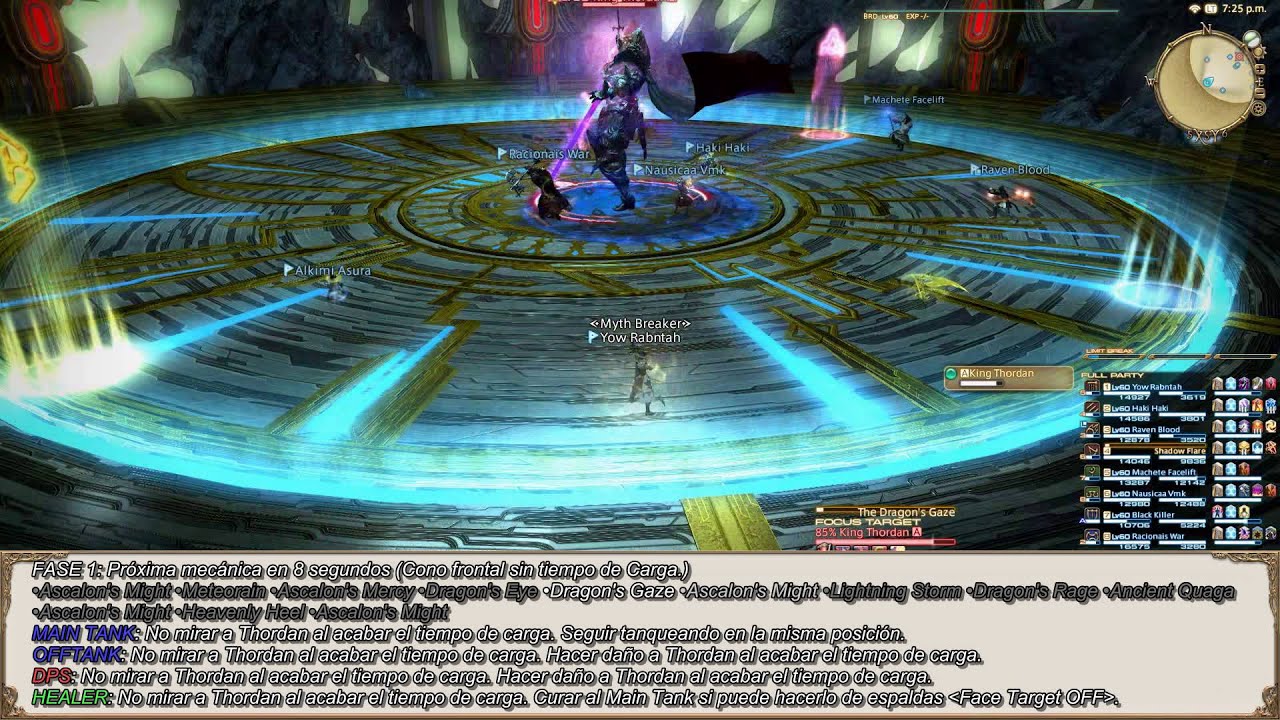 FFXIV - Guide / Guía en español ★ Thordan Extreme (P1) ★ The Minstrel's ...