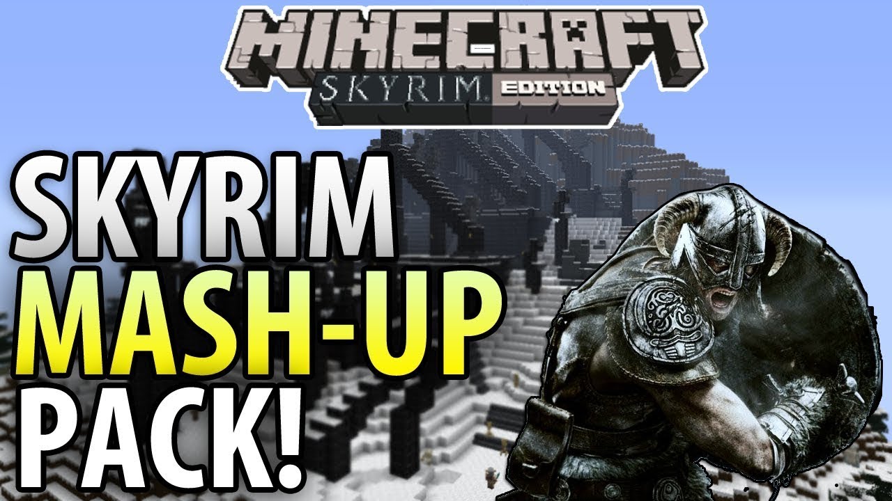 Minecraft Xbox: Skyrim Mash Up Pack Review!! - YouTube