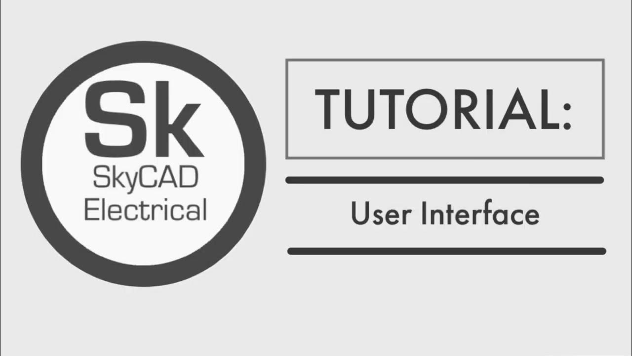 SkyCAD Electrical - User Interface - YouTube