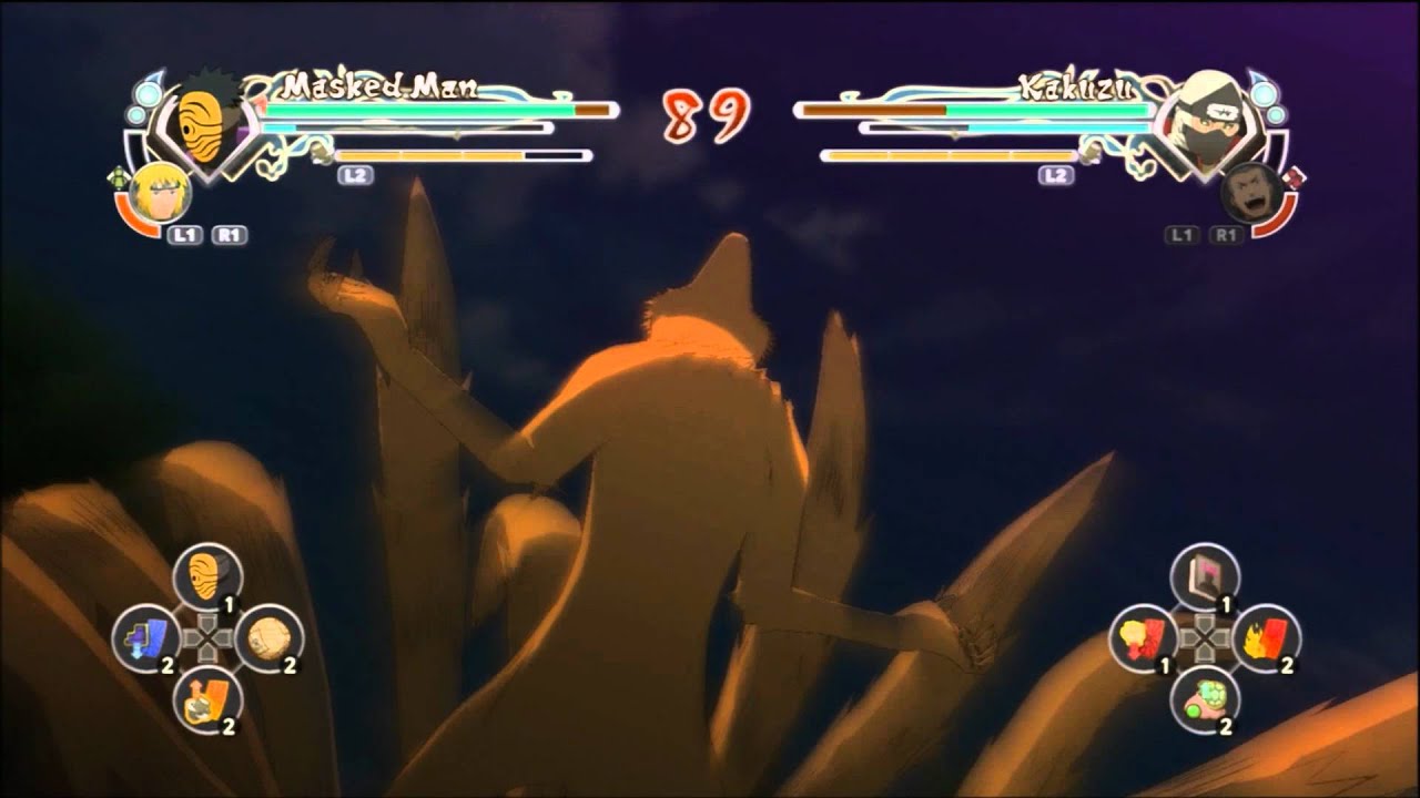 Naruto Generations Masked Man Summoning Nine Tails - YouTube