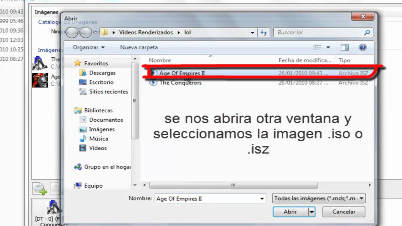 Como Montar Una Imagen De Disco .Iso o .Isz - YouTube