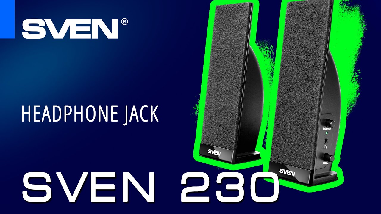 SVEN 230 is an acoustic system with audio output to headphones. - YouTube
