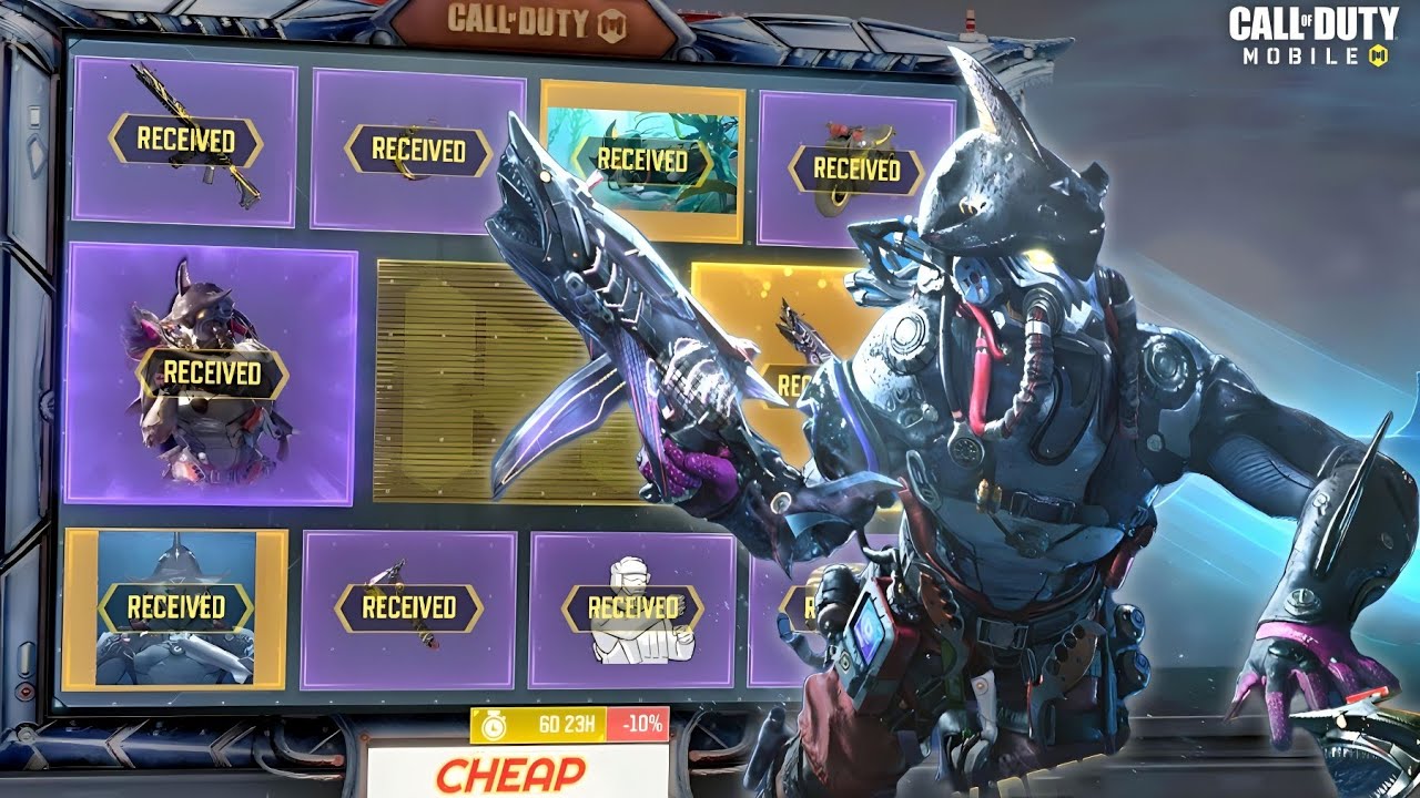 BUYING SHARK WARRIOR DRAW CODM! STRIKER 45 SHARP FINS + BULLDOZER ...