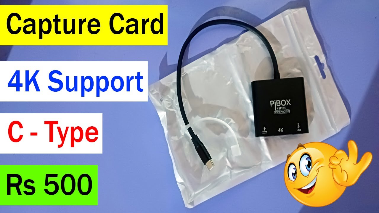 pibox capture card c type | pibox capture card 4k support | pibox ...