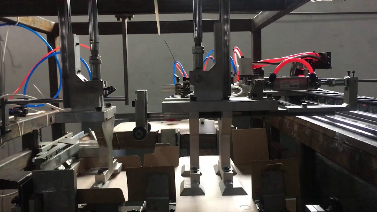 Full automatic shoe box making machine - YouTube