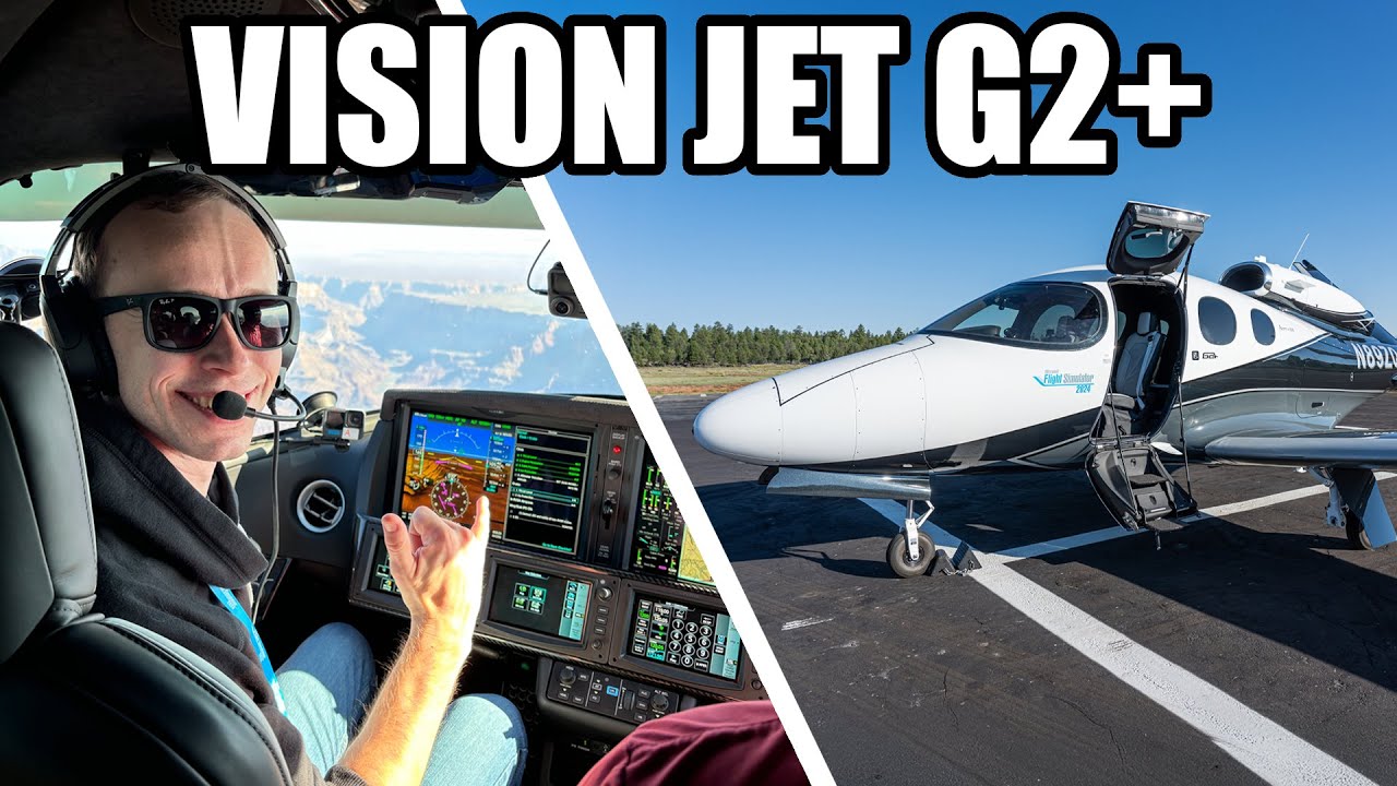 Flying the Cirrus Vision Jet G2+ over the Grand Canyon - YouTube