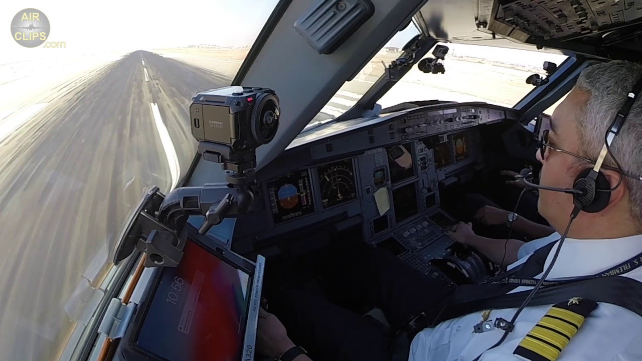 Airbus A320 "Joystick Takeoff", Captain's View! [AirClips] - YouTube