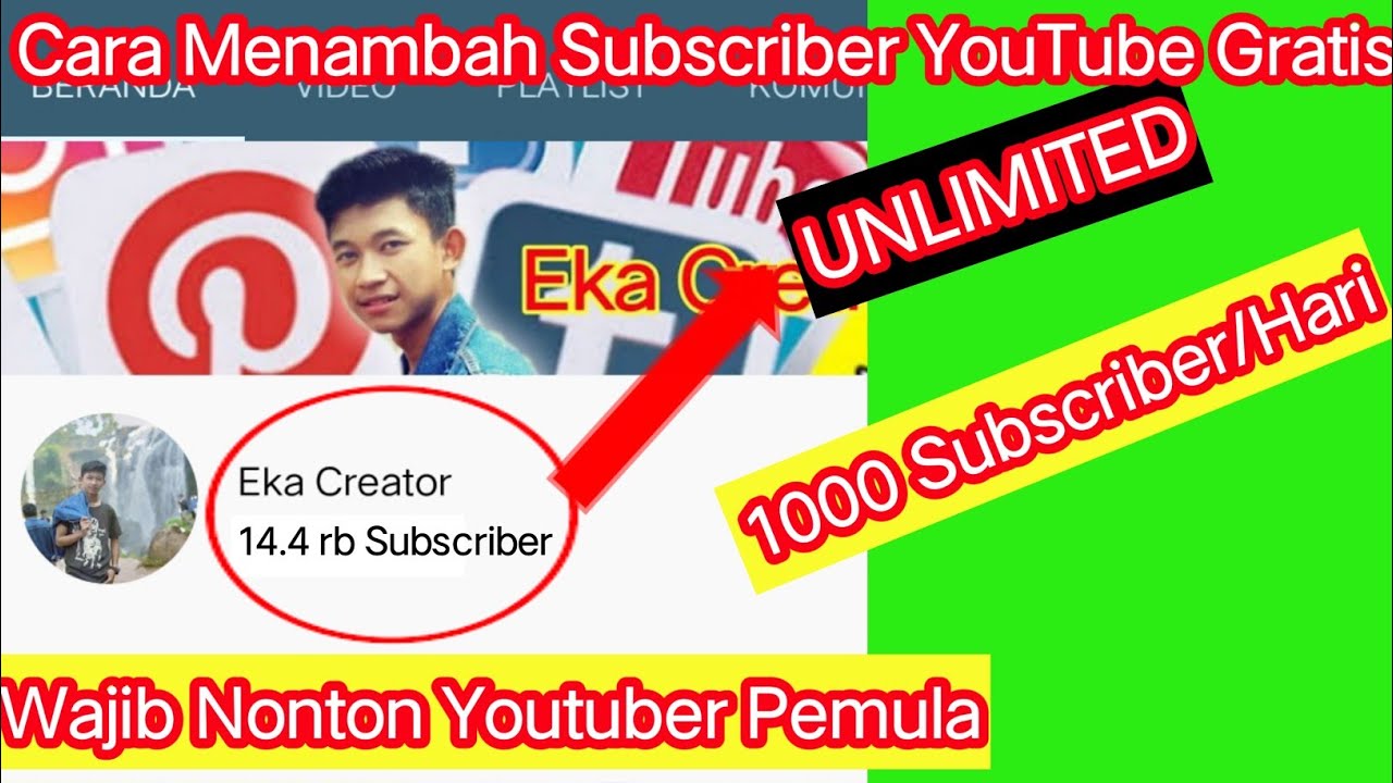 Cara Menambah Subscriber Youtube Gratis | Youtuber Pemula - YouTube