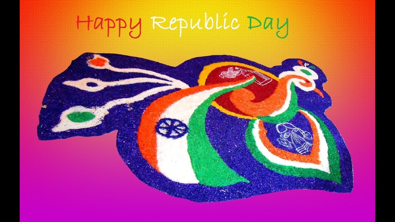 Indian Flag Rangoli Designs For Republic day & Independence day Special ...