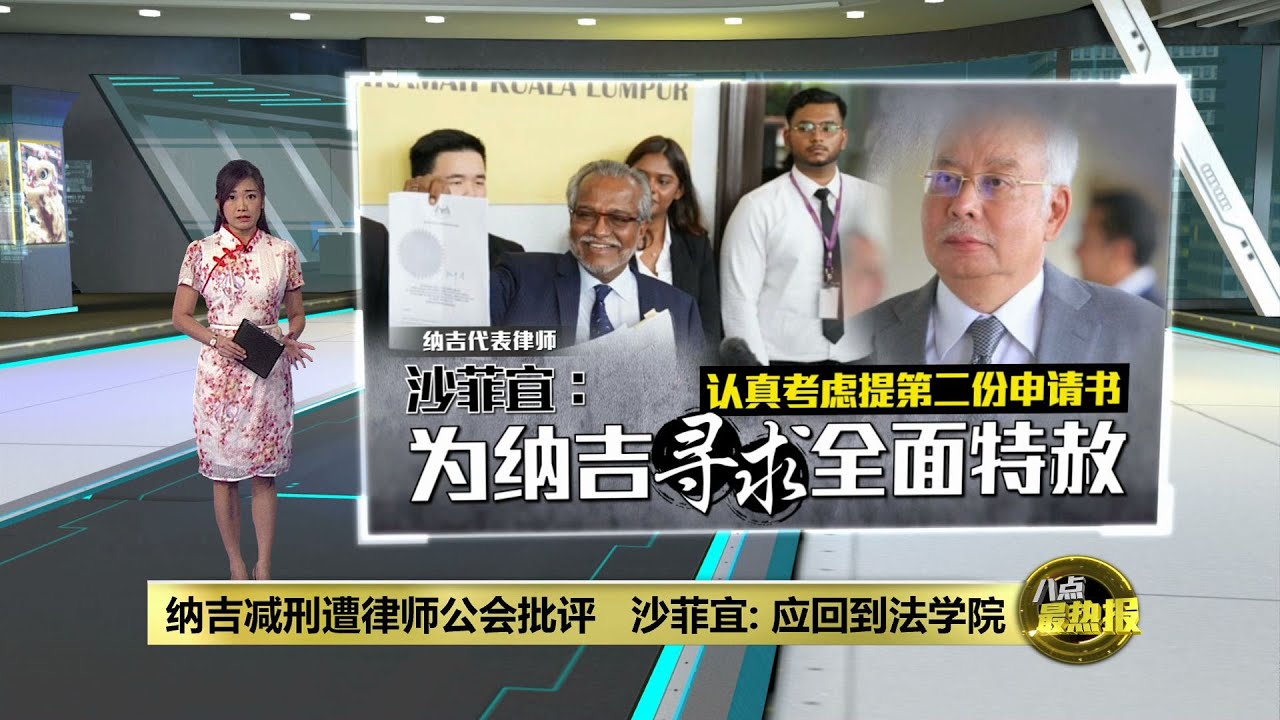 纳吉减刑遭律师公会批评 沙菲宜 应回到法学院 八点最热报 07022024 Youtube