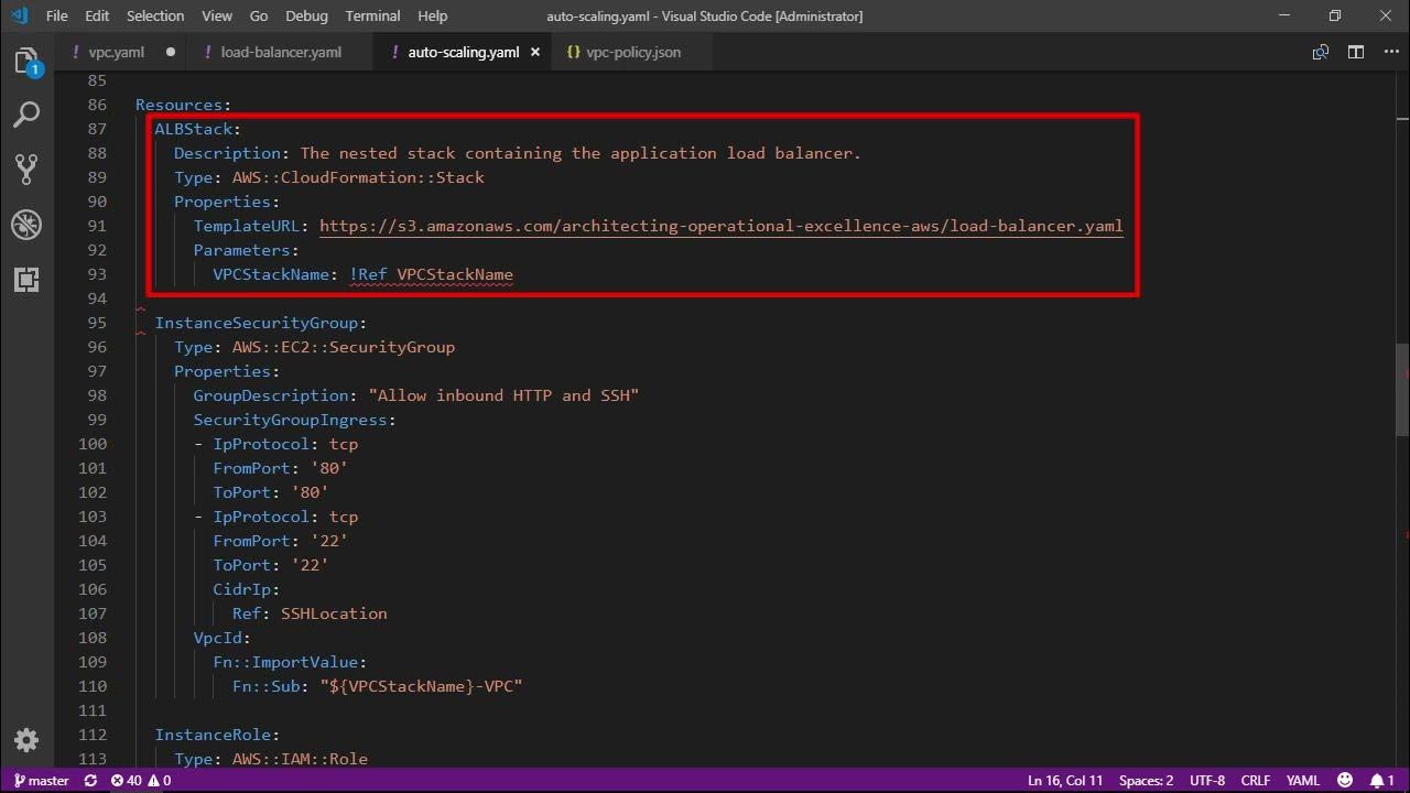 Creating Nested Stacks [AWS CloudFormation] - YouTube