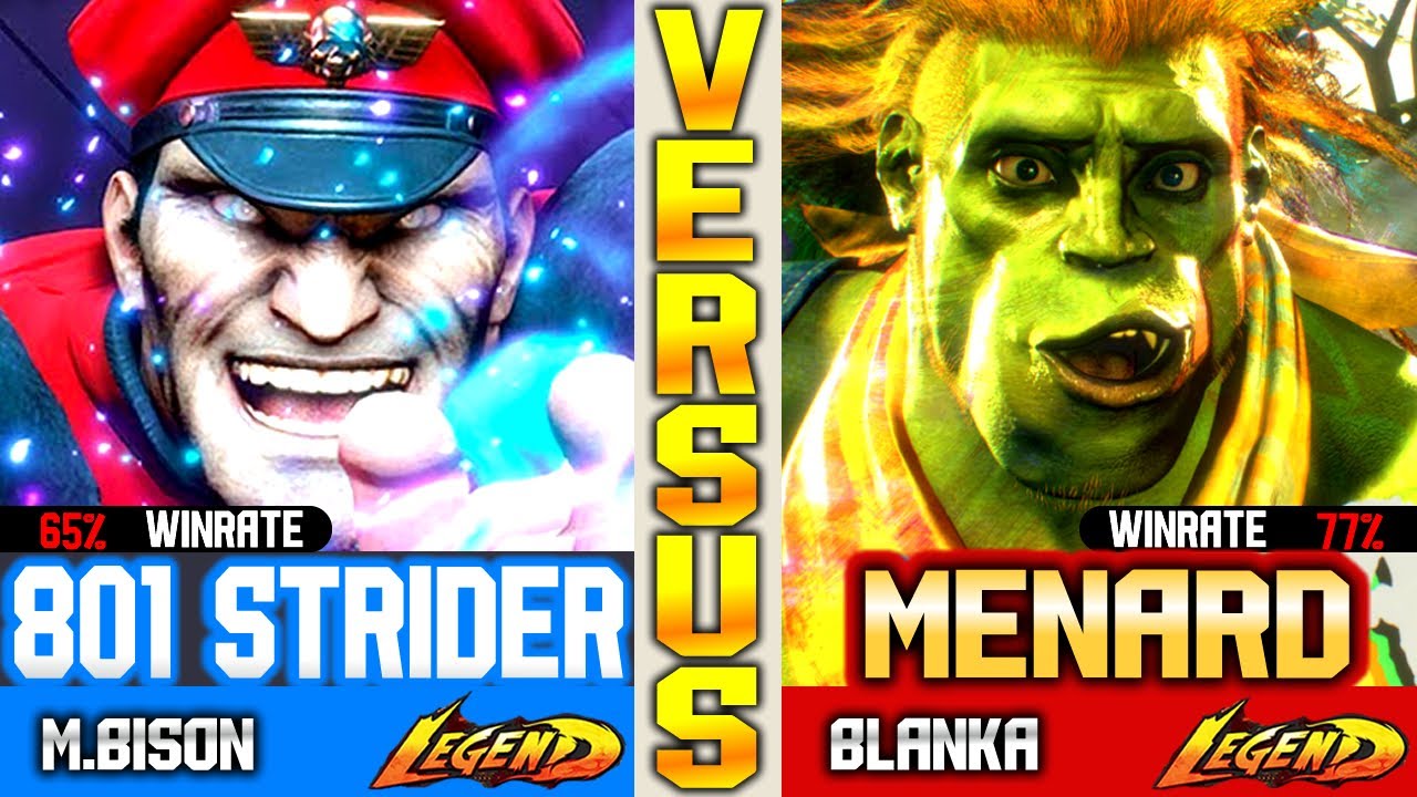 SF6 Blanka (MenaRD Vs 801 Strider) M.Bison High Level - YouTube
