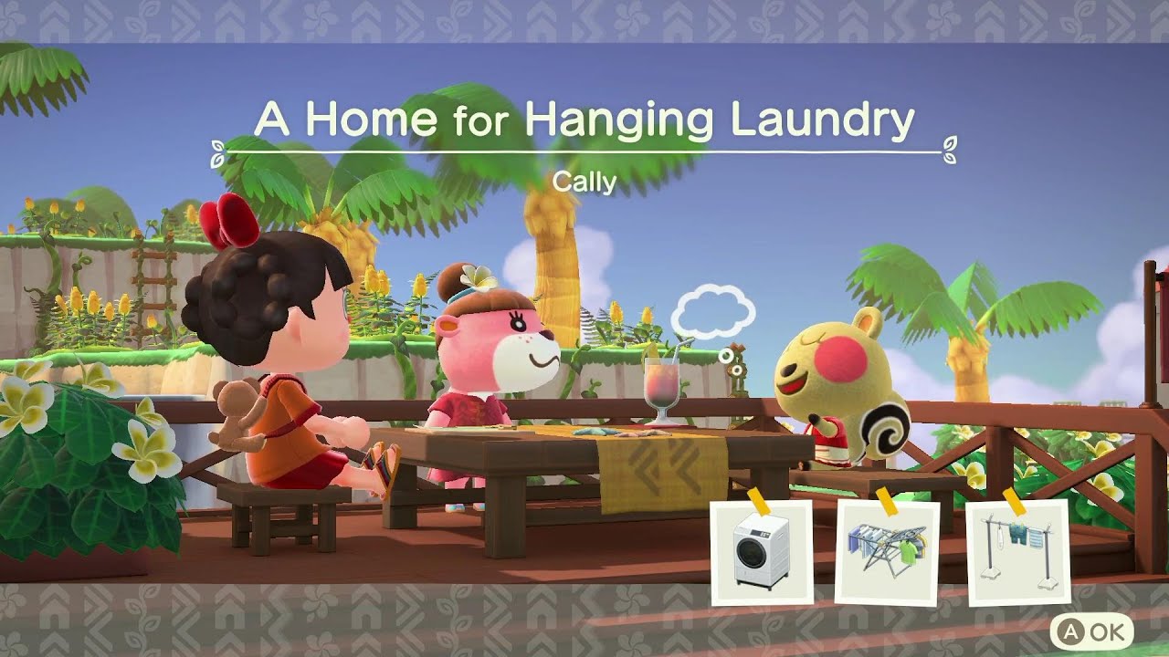 Happy Home Paradise Cally: A Home for Hanging Laundry (#119) - YouTube