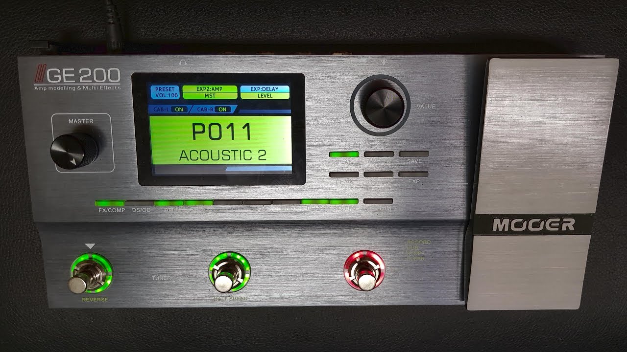 Mooer GE 200 ( Amp Modeling & Multieffects ) - Review by HPCrazy - YouTube
