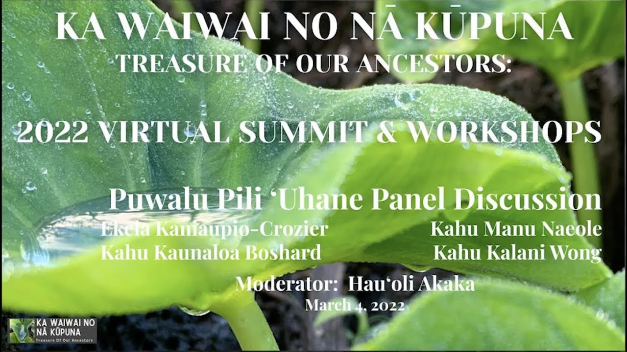 Puwalu Pili ʻUhane Panel Discussion - YouTube