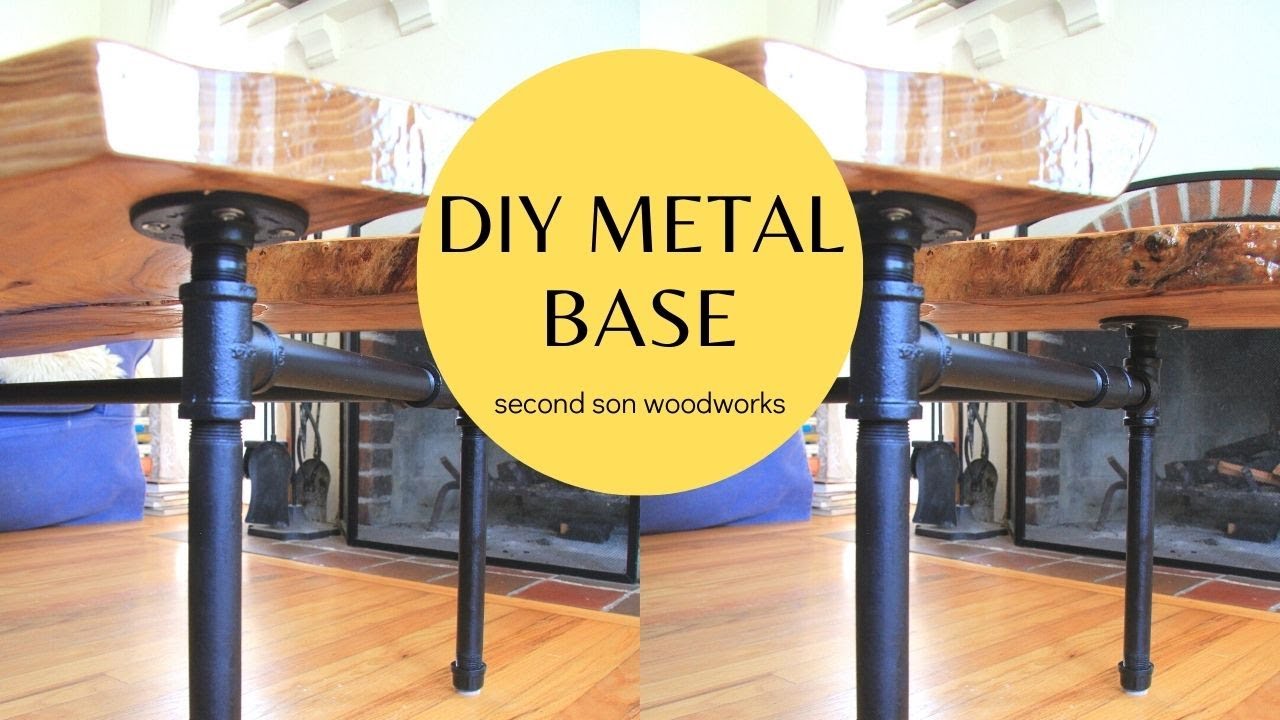 From Tree to Table // Part 4 // A DIY Metal Base - YouTube