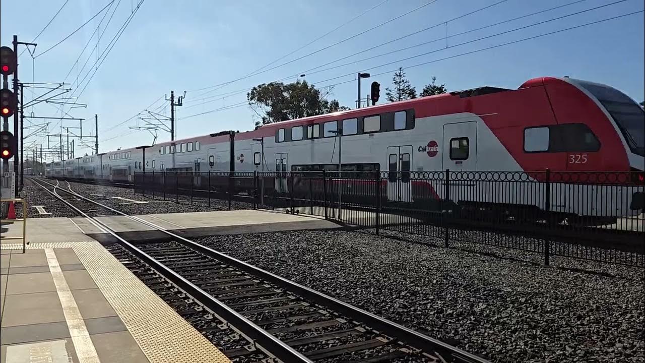Caltrain Local #606 at Santa Clara Station with JPBX #326 and #325 EMU Trainset #caltrain - YouTube