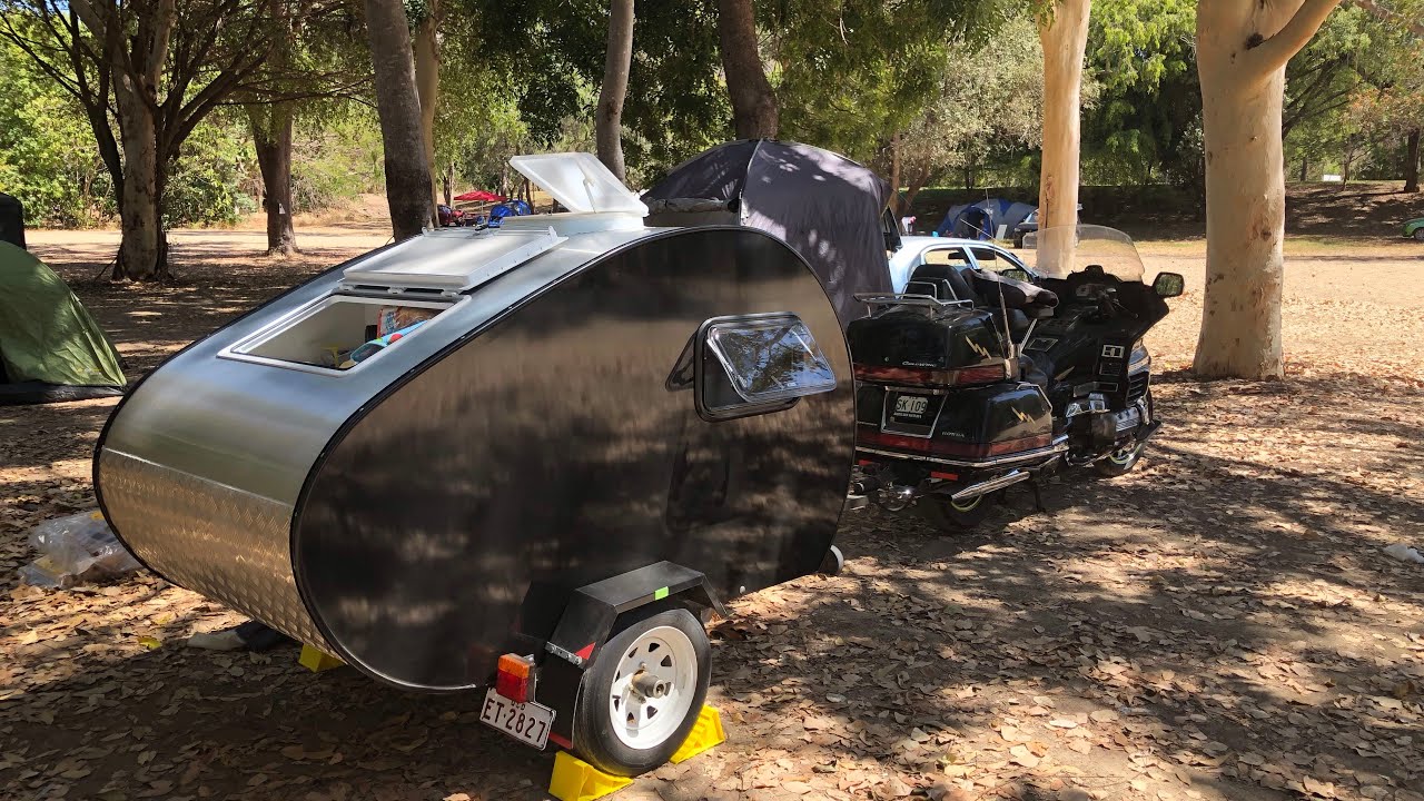 Motorcycle Tiny Teardrop part 1 - YouTube