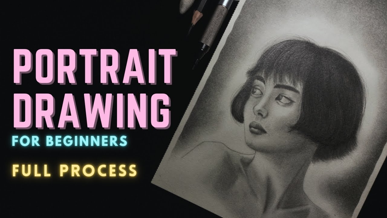 Portrait Drawing || How to draw Portrait || Face Drawing || Portrait ...
