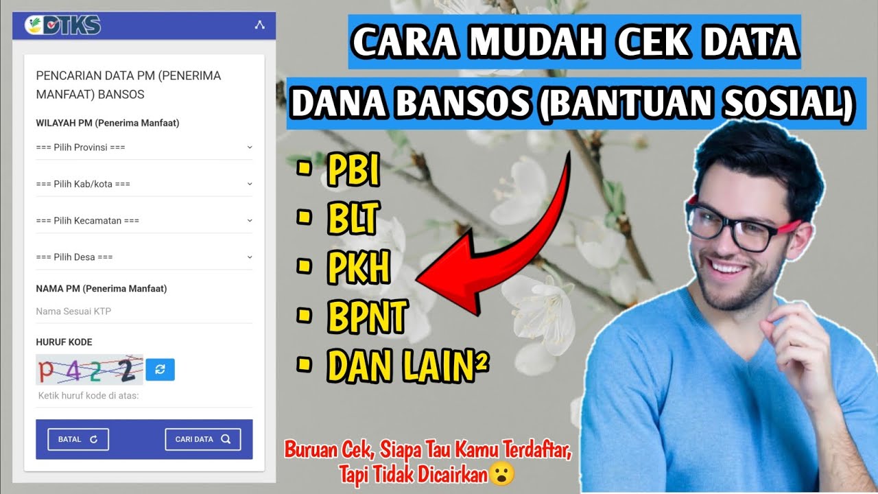Cara Mudah Cek Data Dana Bansos (Bantuan Sosial) - YouTube
