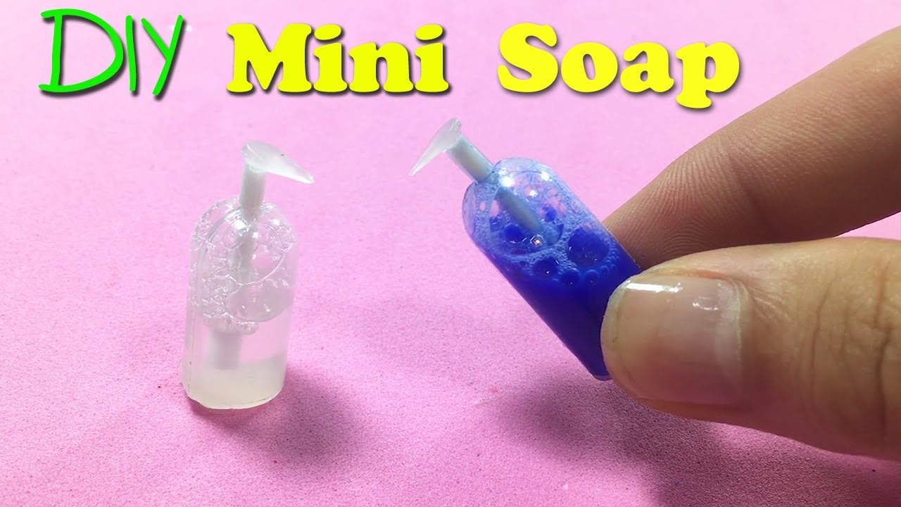 DIY Miniature Soap Dispenser color - YouTube