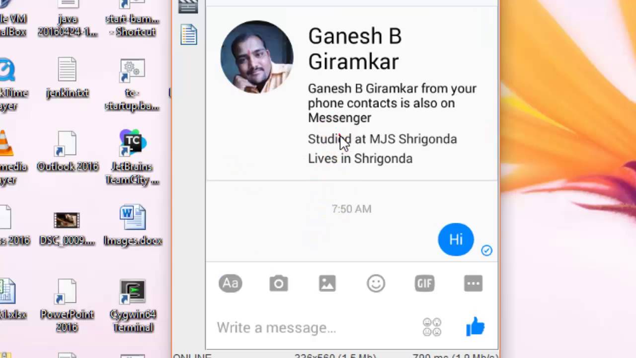 How to create a chat shortcut in Facebook messenger android app - YouTube