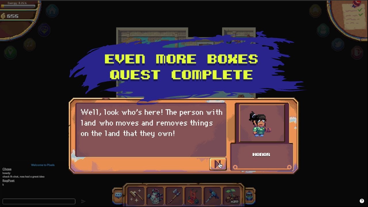 Pixels Online - Honor Bound and Even More Boxes Quests - Chapter 1 - YouTube