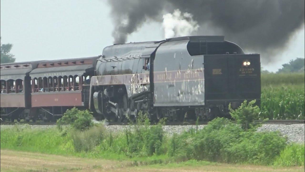 N&W 611 and 475 (Reunion of Steam) in Strasburg, PA 7-25-21 Part 2 - YouTube