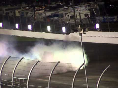 2014 Daytona 500 Dale Earnhardt Jr Burnout - YouTube