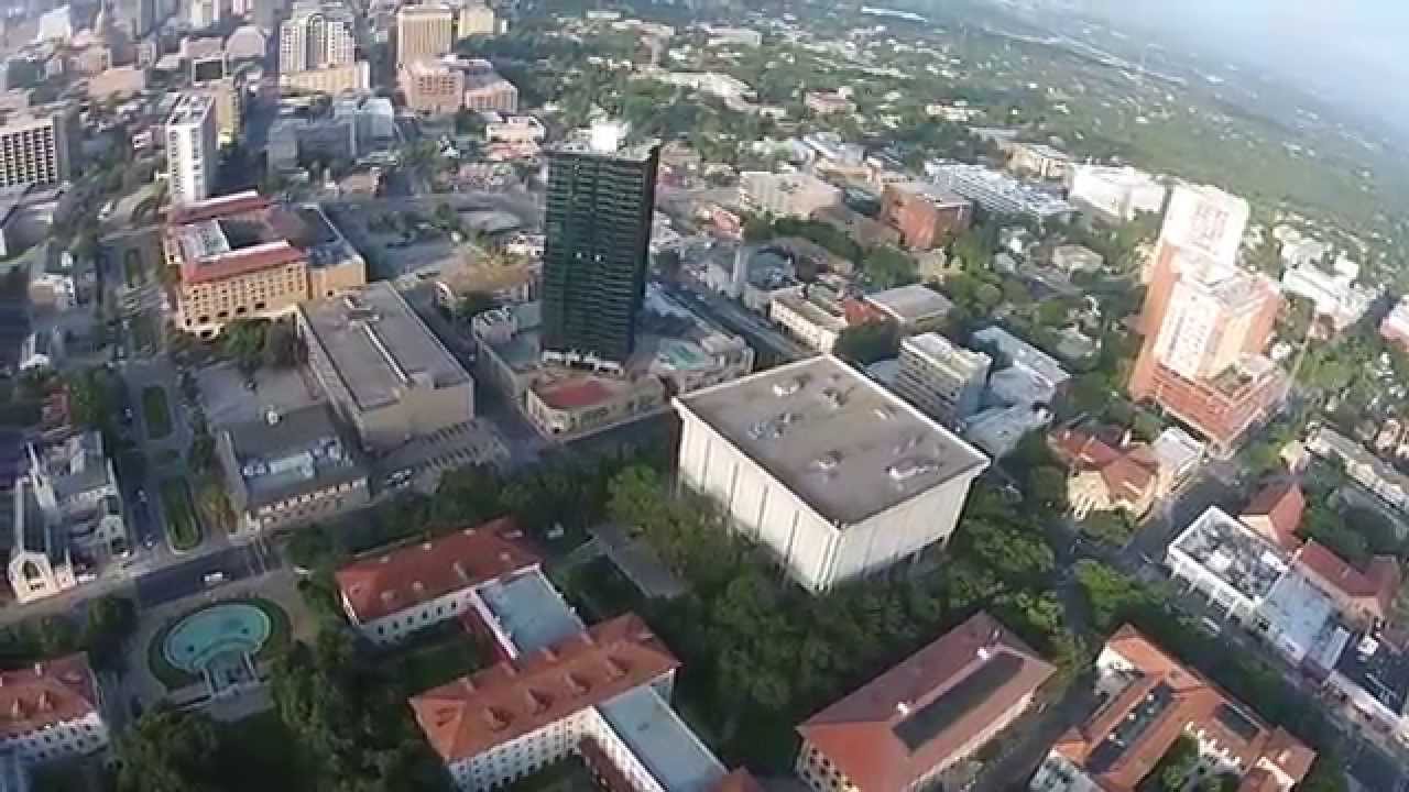 Drone views of UT Austin and downtown Austin. 7/27/14 - YouTube