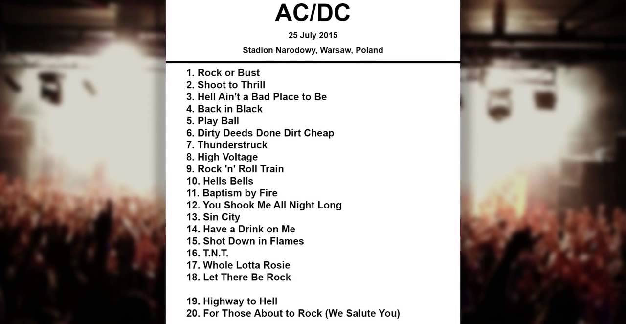AC/DC - Intro and Rock Or Bust - Warszawa Stadion Narodowy 25.07.2015 ...