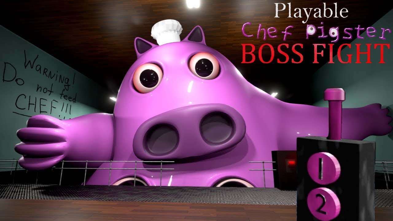 ¡ME ENFRENTO A CHEF PIGSTER! (GARTEN OF BANBAN) | Playable Chef Pigster ...