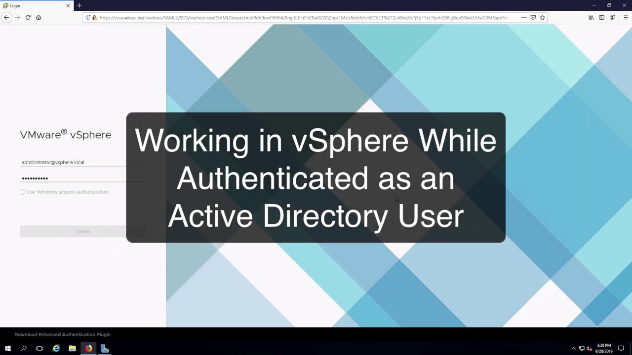 Working in vSphere as an Active Directory User - YouTube