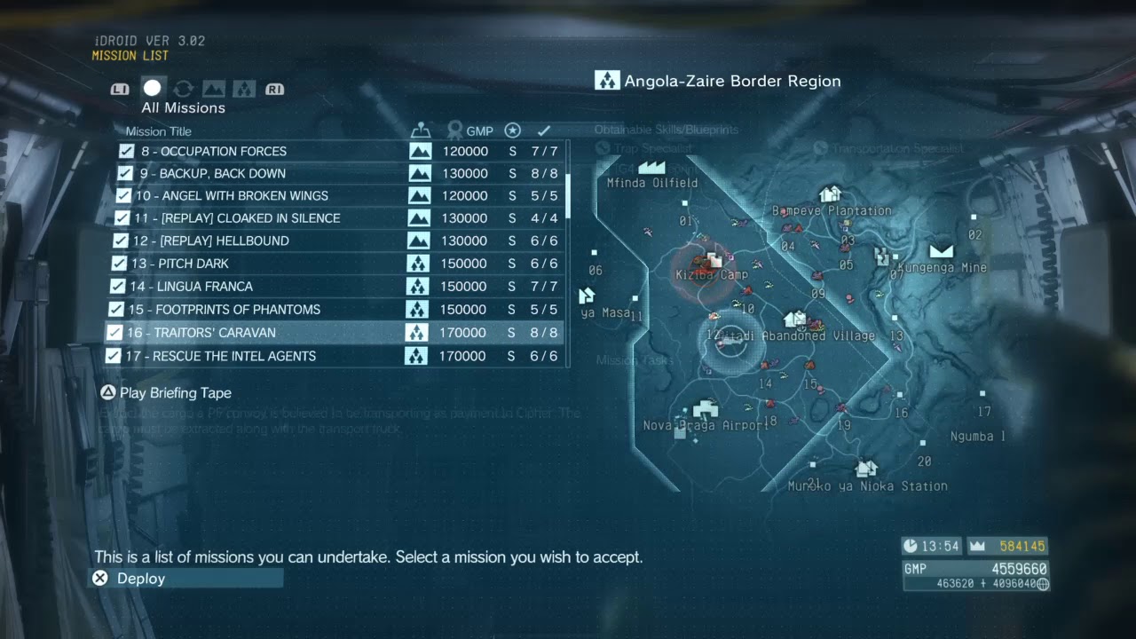 100% Mission List | MGSV TPP - YouTube